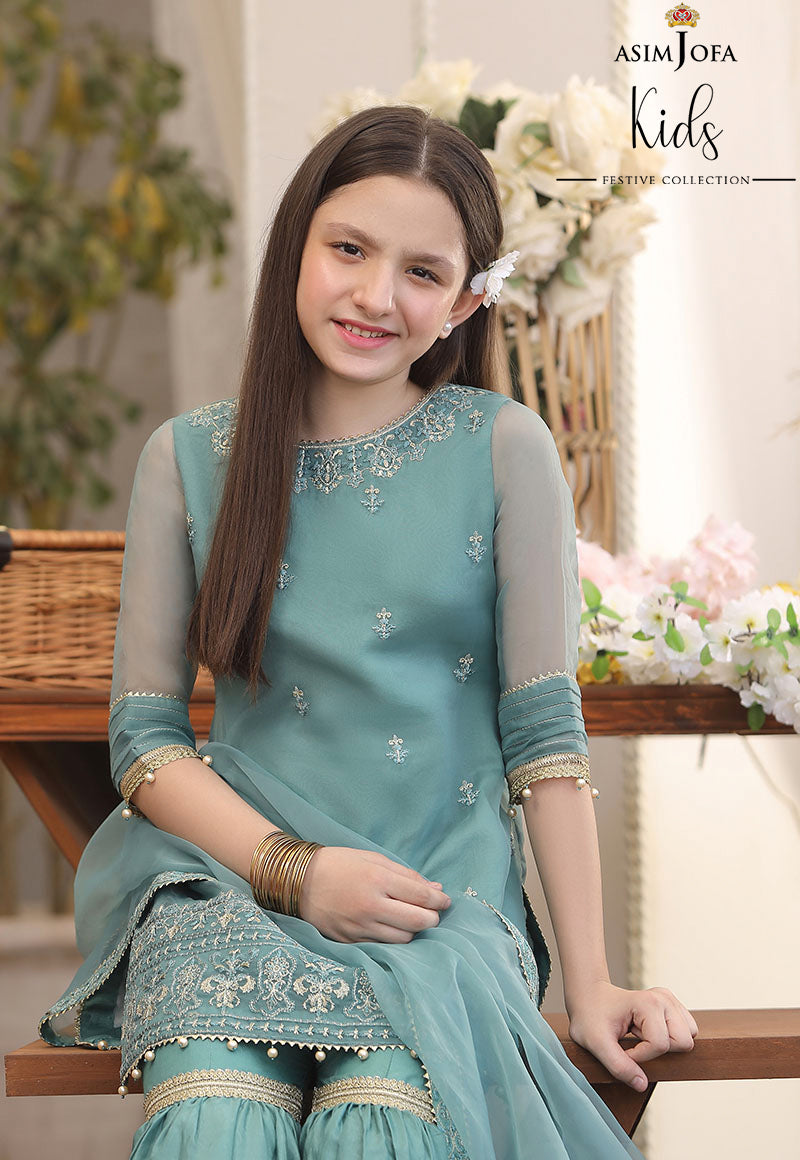 AJKF-04 EMBROIDERED ORGANZA 3 PCS – Global AJ