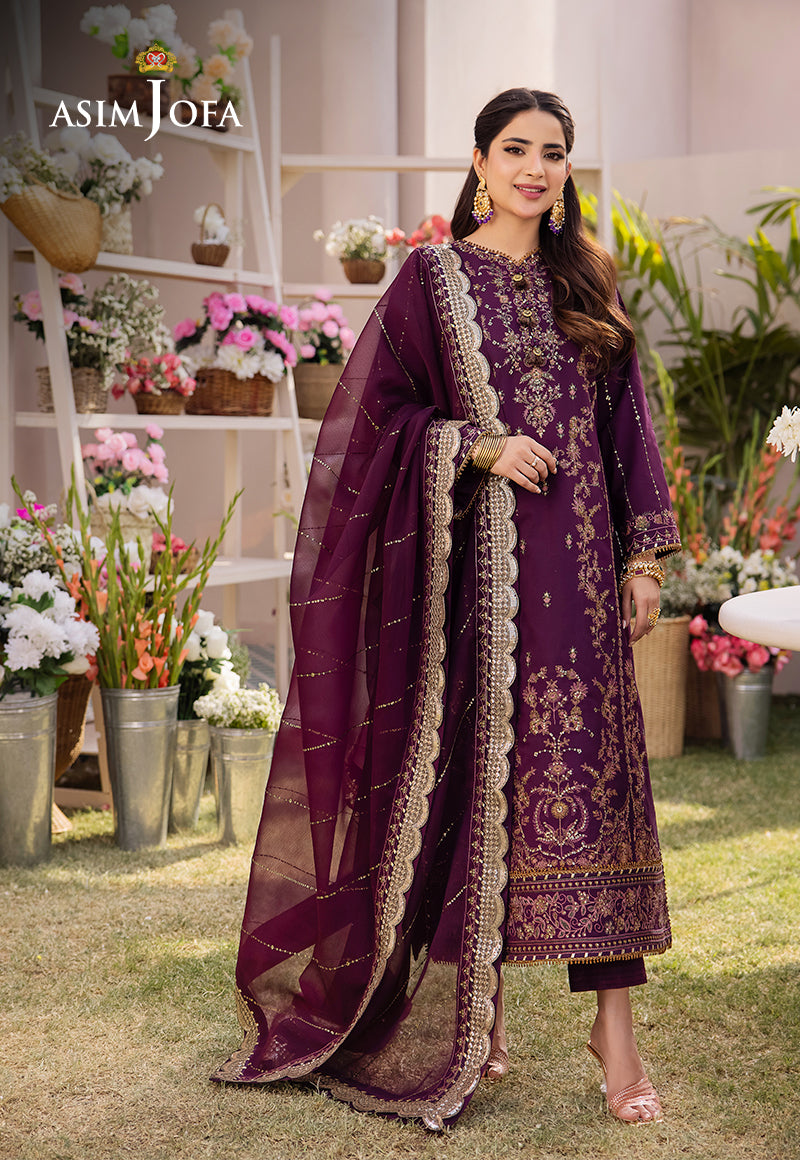 AJCF-22 EMBROIDERED BOSKI SILK 3 PCS – Global AJ