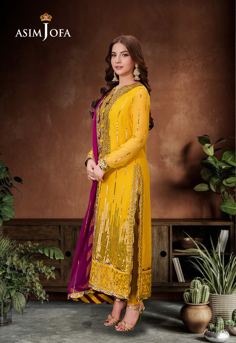 AJMJ-20 EMBROIDERED CHIFFON 3 PCS – Global AJ